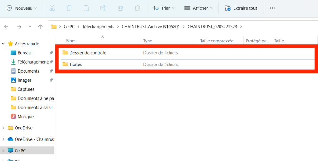 Importer des écritures sur ACD Cador – Chaintrust