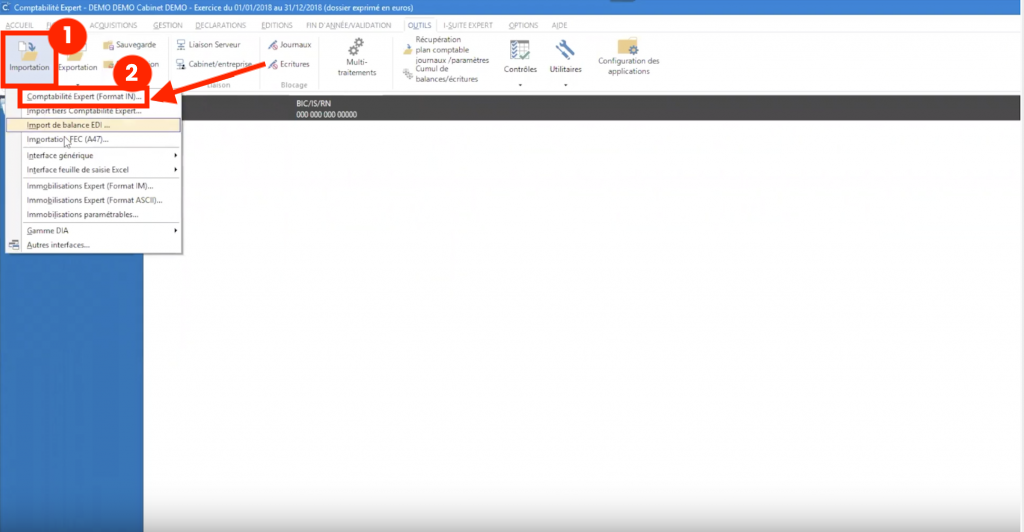 Importer des écritures sur ACD Cador – Chaintrust